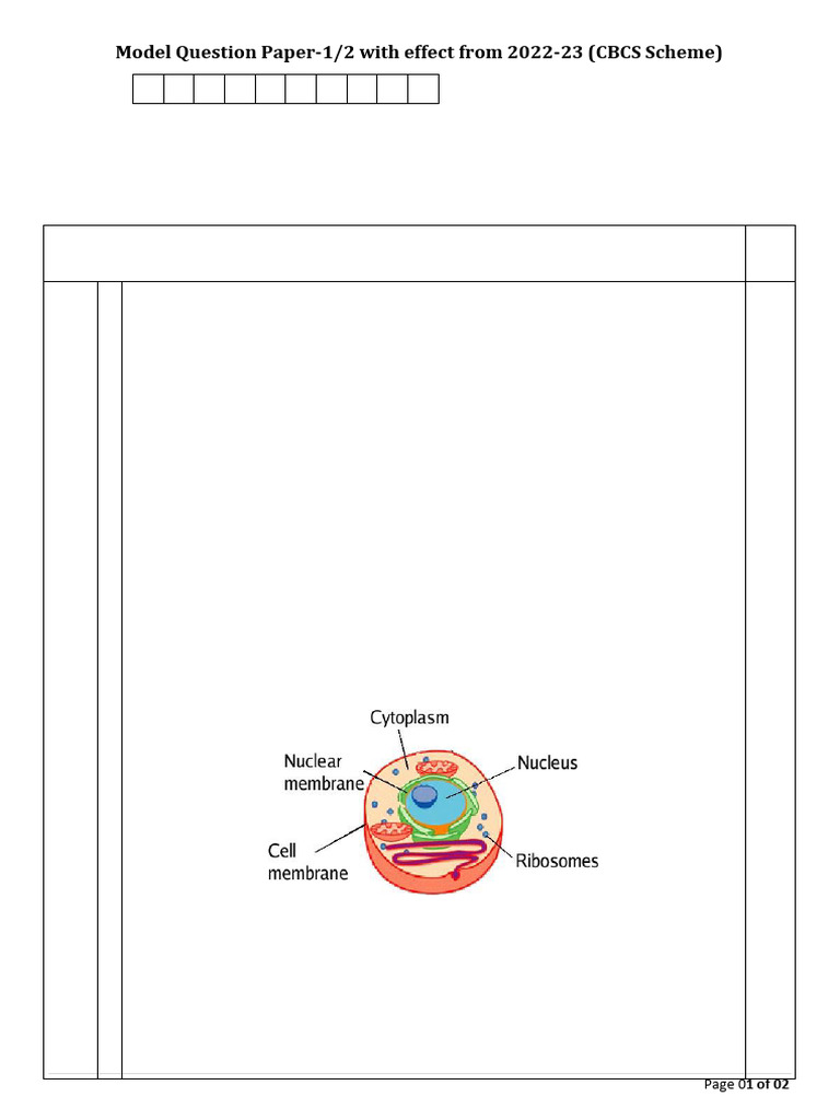 Solved MQP Bio | PDF