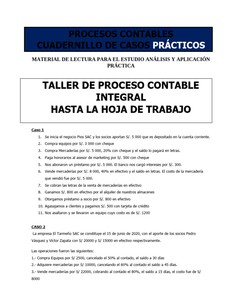 Casuistica Integral Del Proceso | PDF