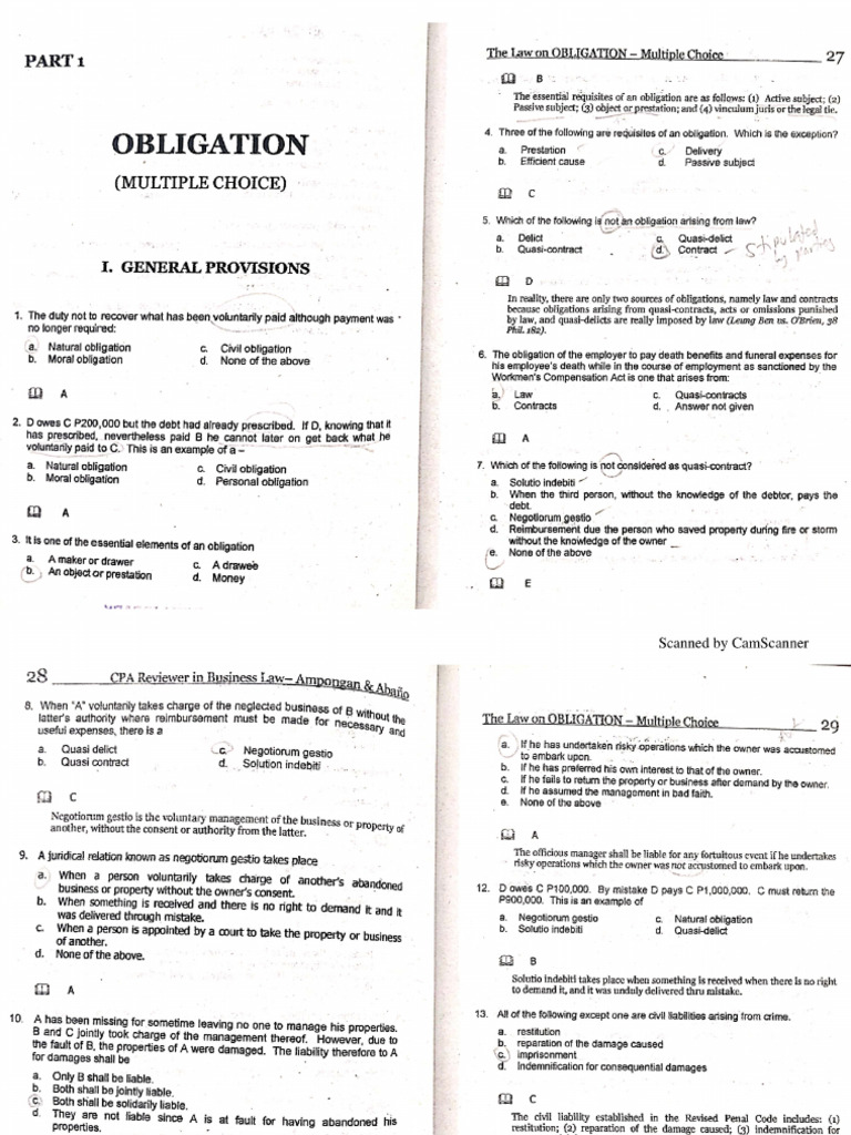 Obligations Ampongan | PDF