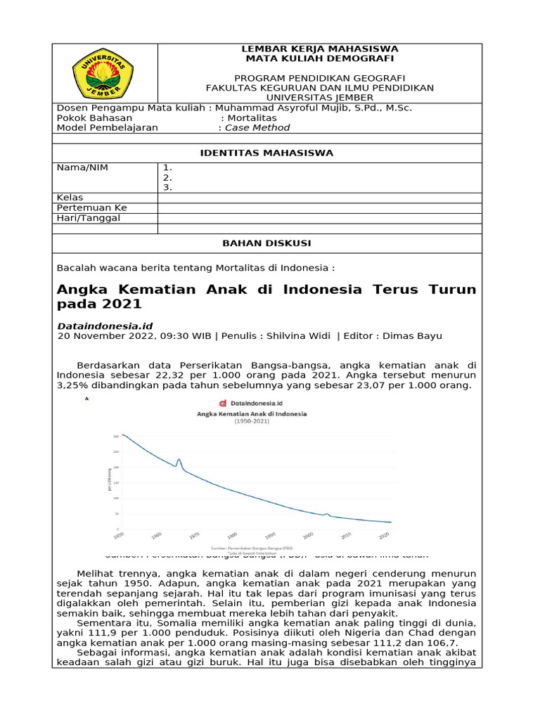 LKM 4 - Mortalitas | PDF