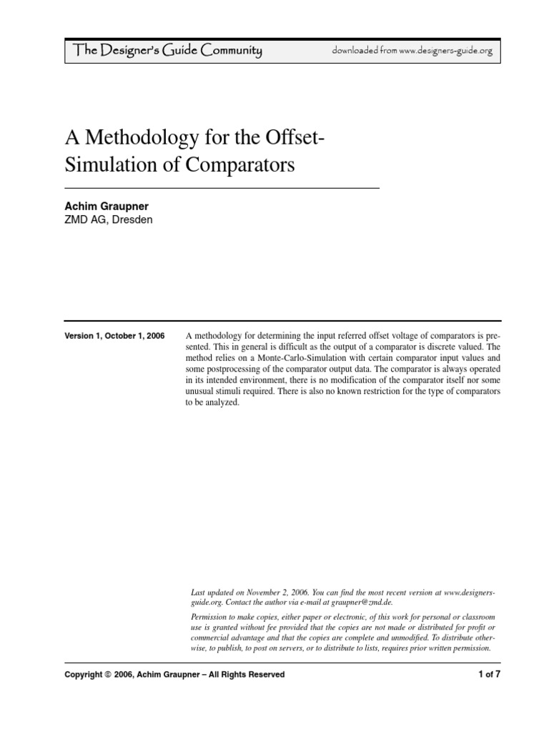 Comparator | PDF