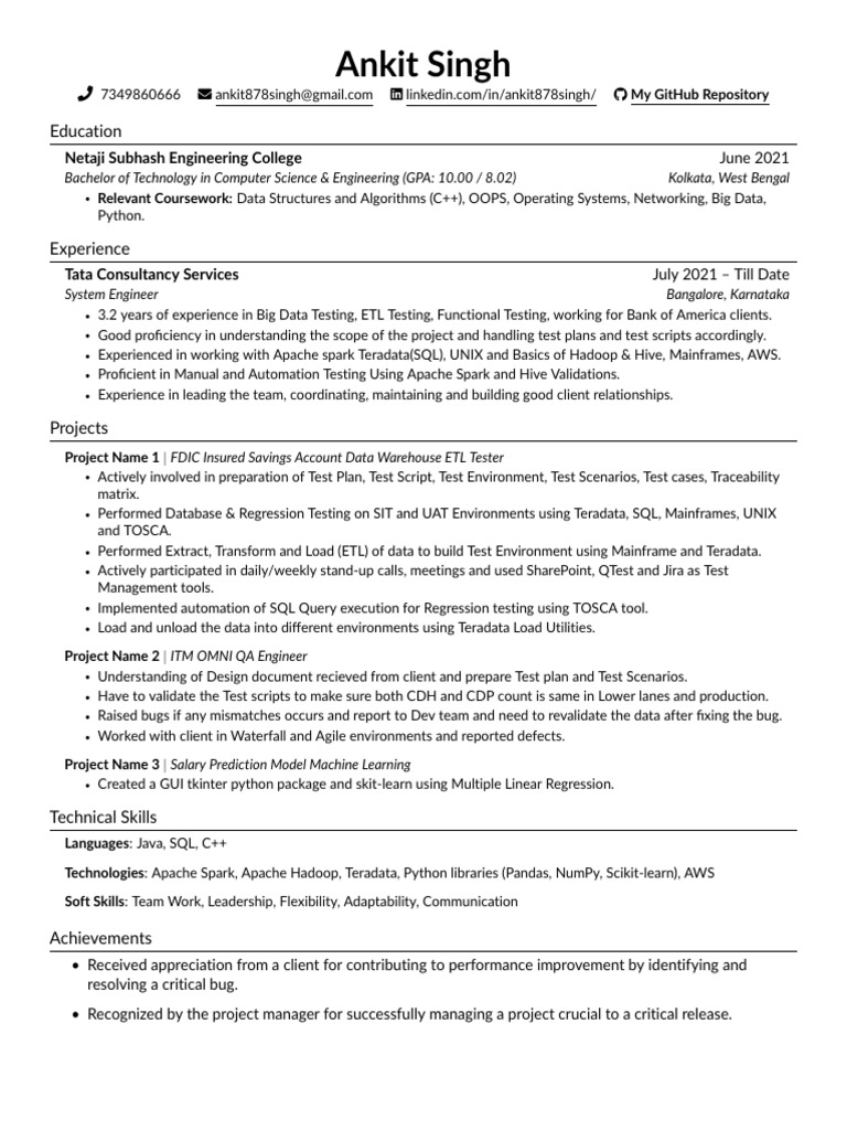 Ankit Resume | PDF