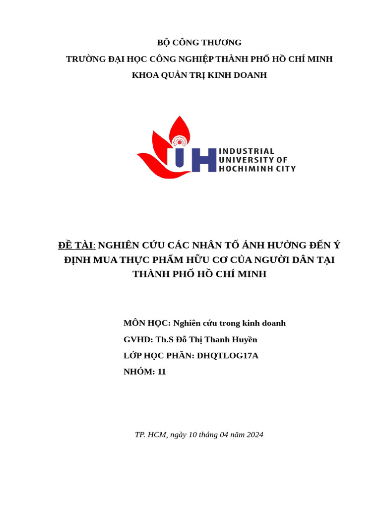 TIỂU LUẬN - NCKD | PDF