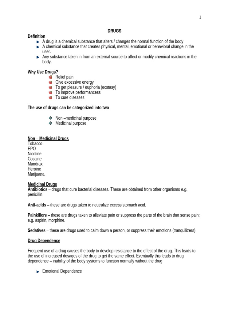 Drugs | PDF
