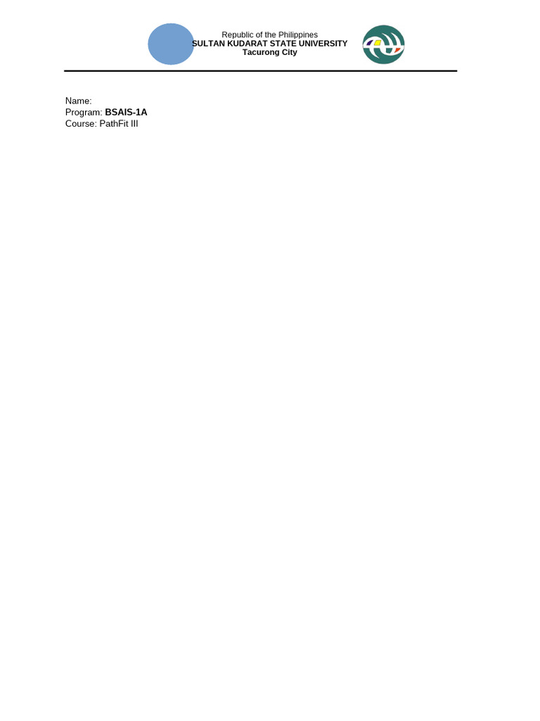 Format PathFit 3 | PDF