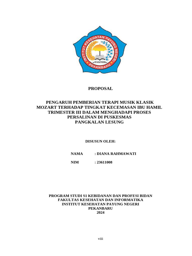 Diana Rahmawati - proposal 06 05 2024 | PDF