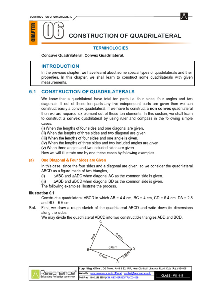 6-Construction of Quadrilateral Theory JguGCfv | PDF