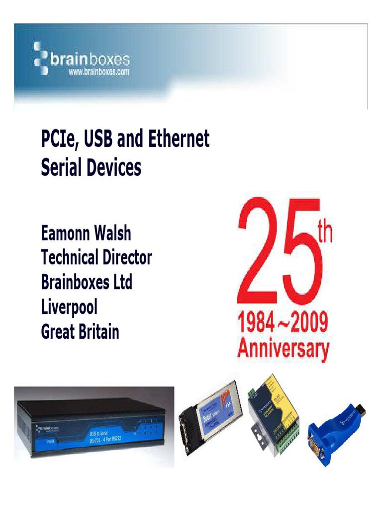 Brainboxes Serial Products and Software Overview | PDF