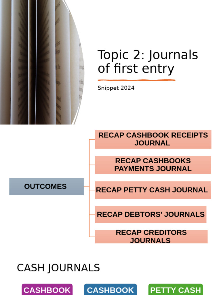 Topic 2 - Journals of First Entry | PDF
