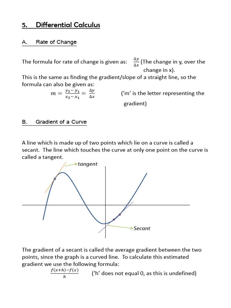 Chapter5 Calculus | PDF