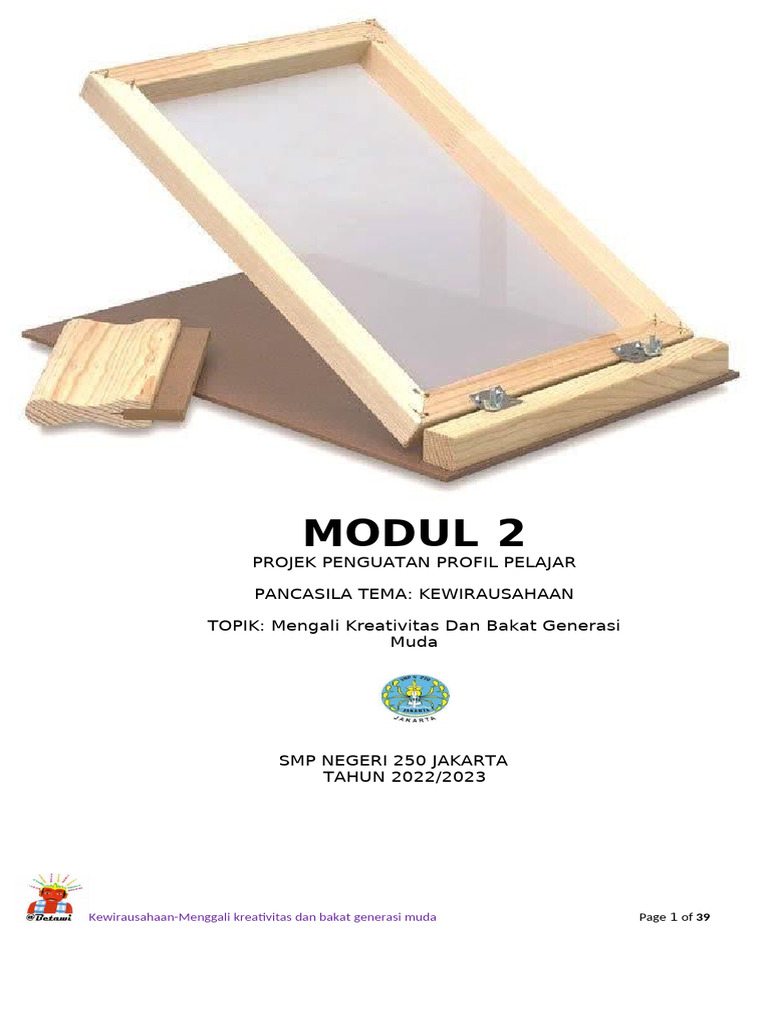 Modul Kewirausahaan Sablon | PDF