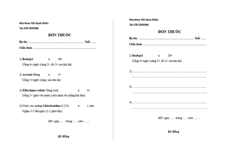 ĐƠN THUỐC | PDF