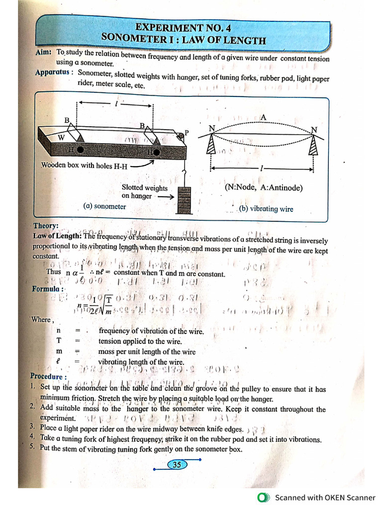 Sonometer I | PDF