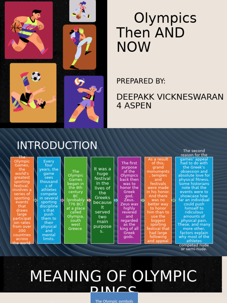 The Olympic Games Then and Now | PDF