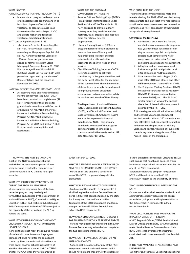 NSTP Reviewer | PDF