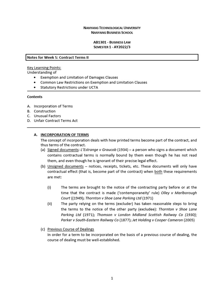 Week 5 Notes | PDF