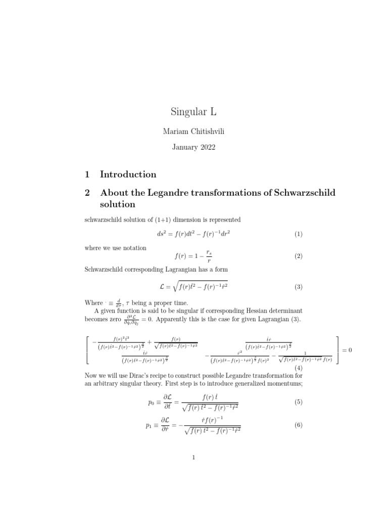 Singular L | PDF