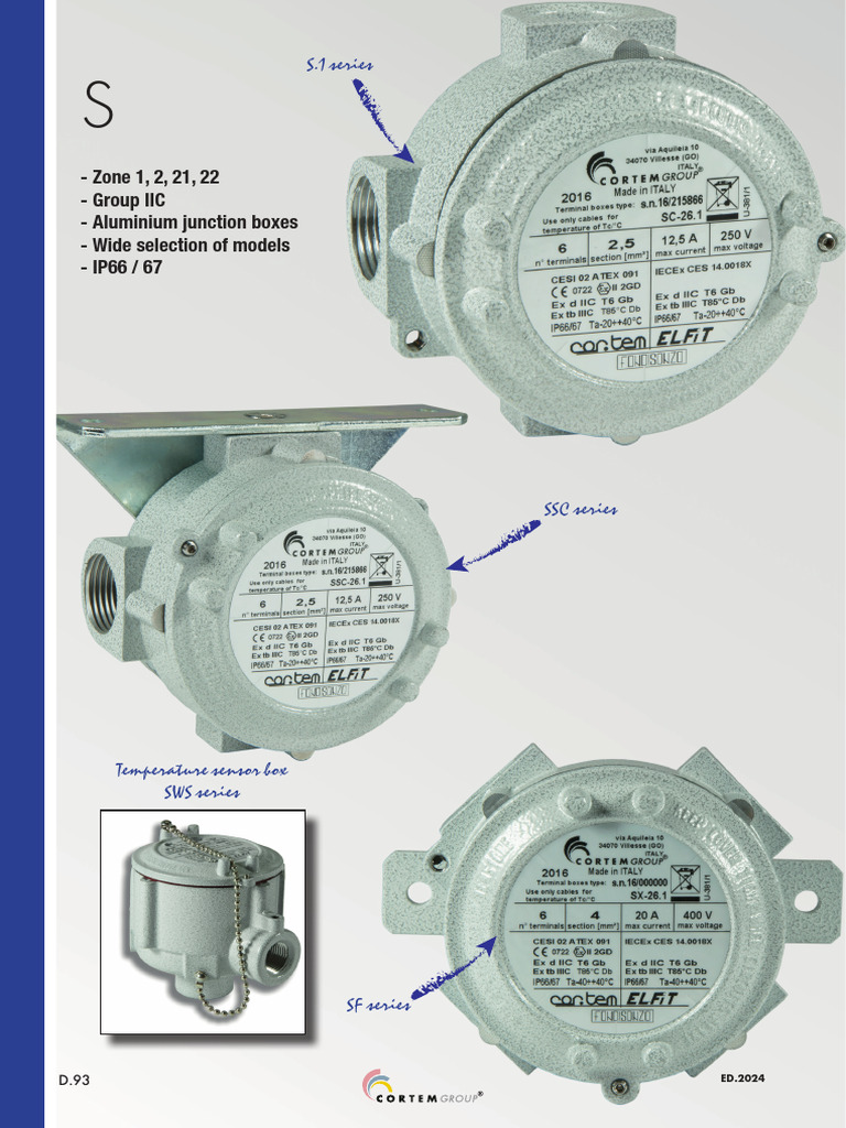Terminal Box Cortem Group SL-16 in | PDF