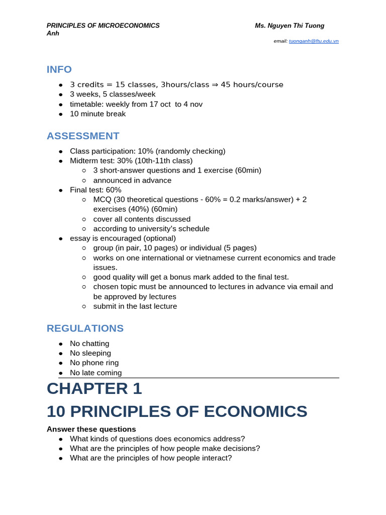 Microeconomics Note | PDF