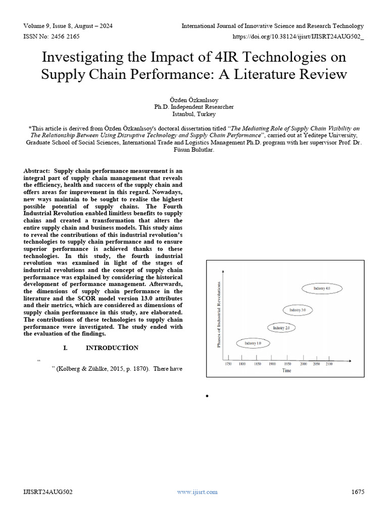 4IR Technologies and Supply Chain Impact | PDF | Supply Chain ...