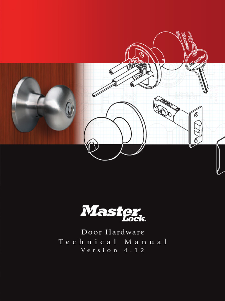 Door Hardware Technical Manual | PDF | Screw | Home & Garden