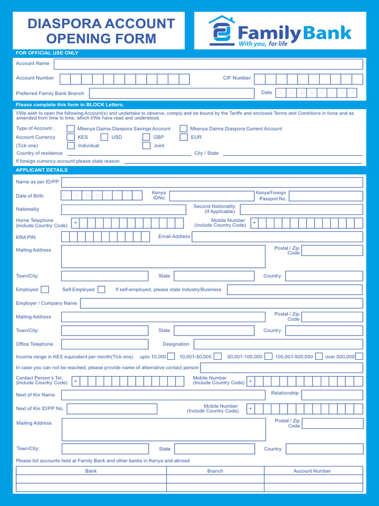Mkenya Daima Ac Opening Form | PDF