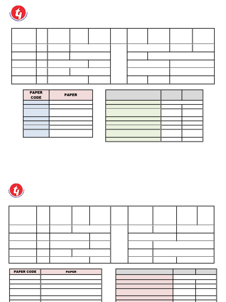 Class Schedule-1 | PDF
