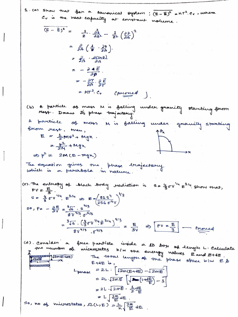 Stat Mech - 2021 | PDF