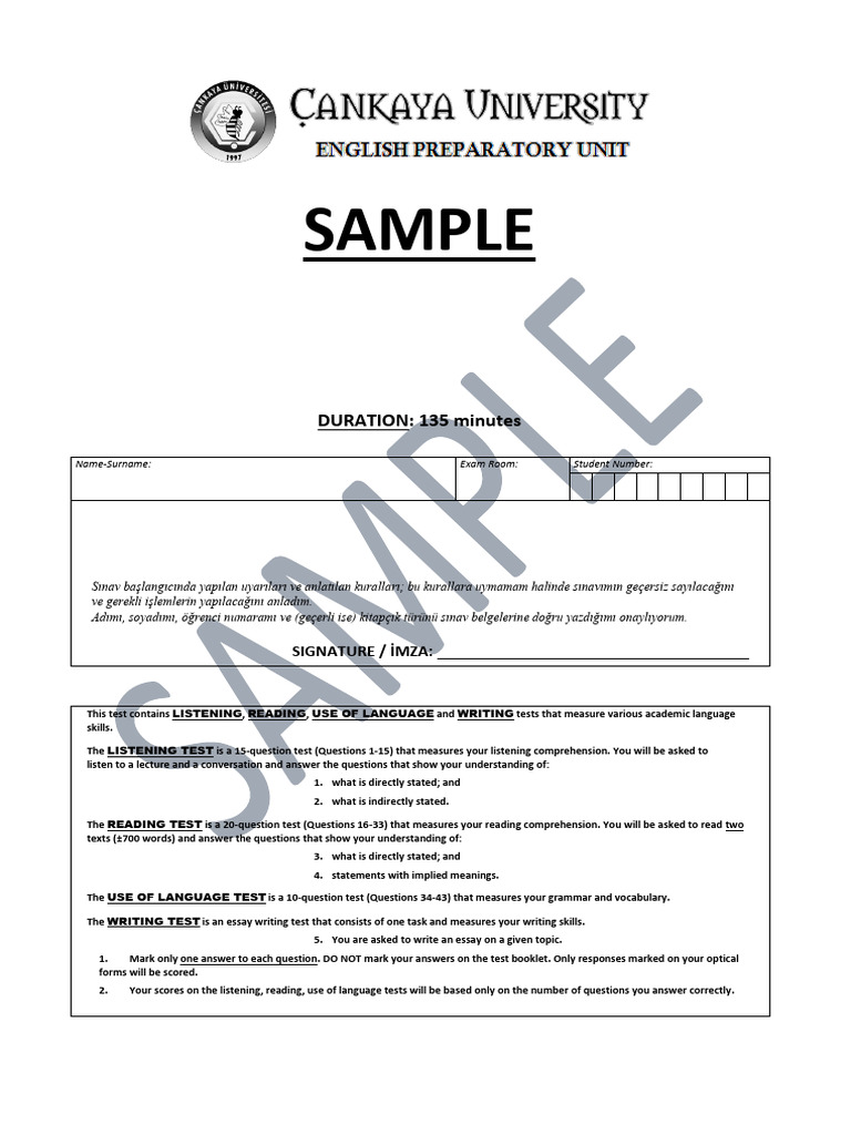 2024 2025 Proficiency Exam Sample 1 | PDF