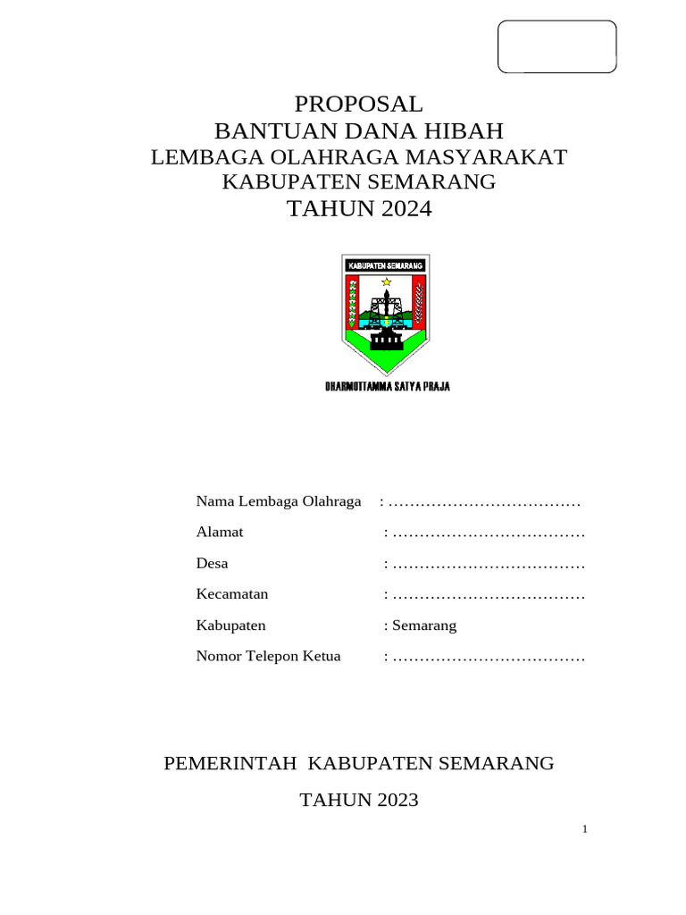 Proposal Dan Lampiran | PDF