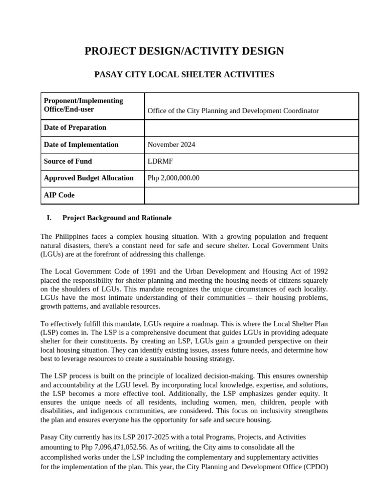 LSP Project Design | PDF