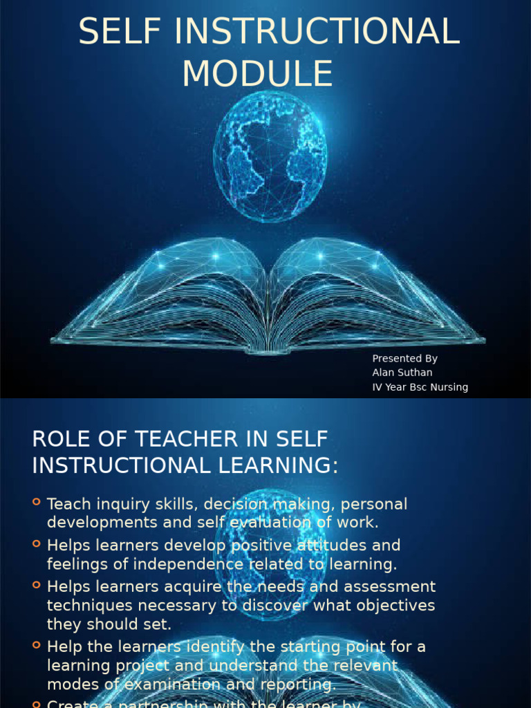 Self Instructional Module Final | PDF