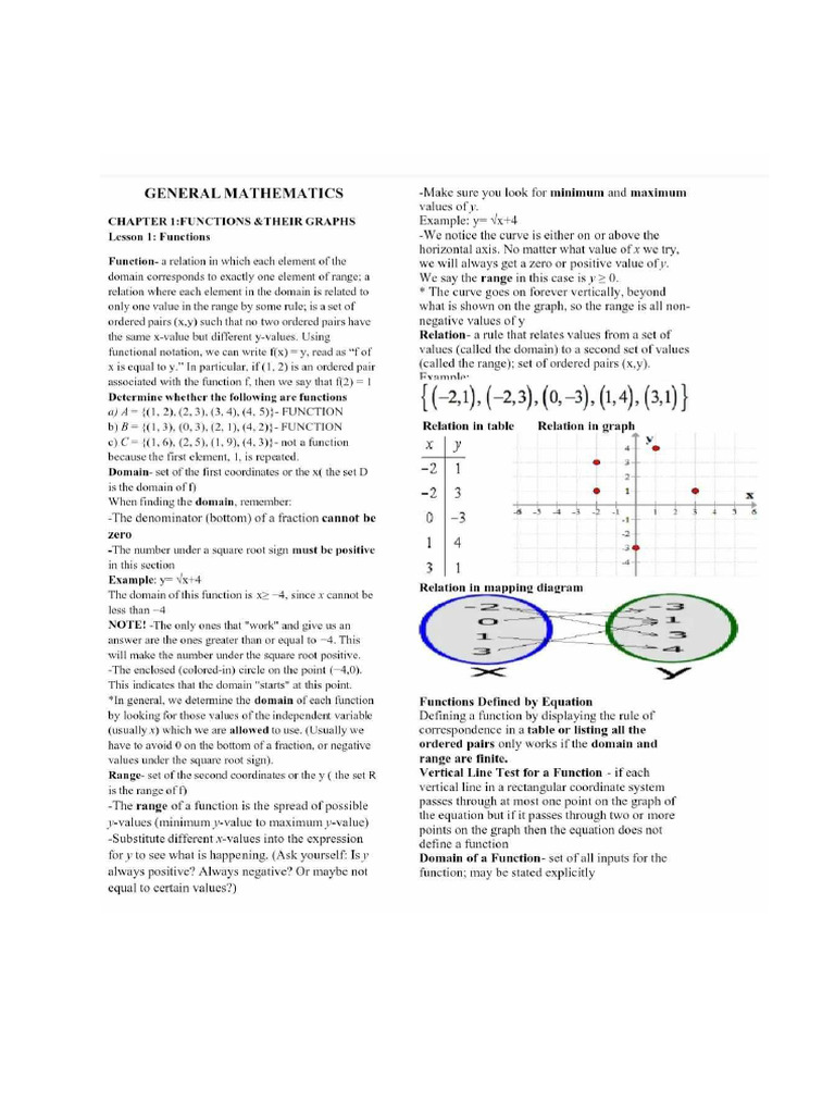Gen.math Reviewer | PDF