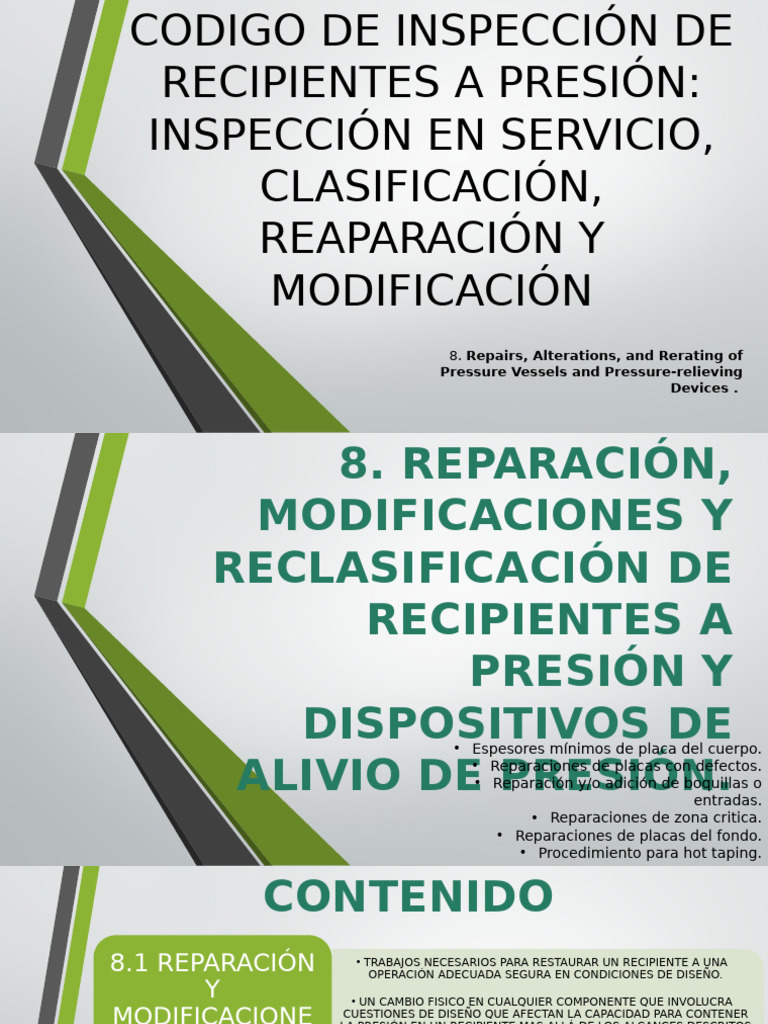 Presentación API-510 SECC 8. | PDF