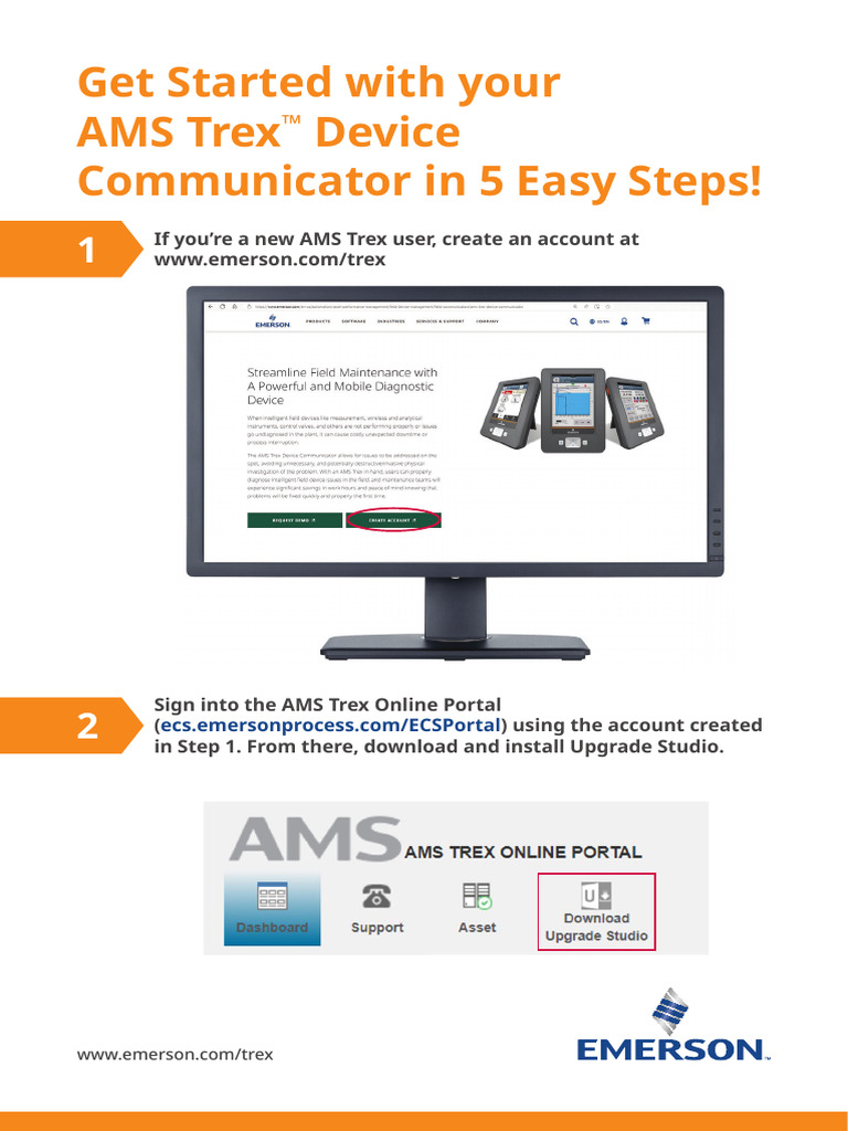 Brochure Get Started Your Ams Trex Device Communicator in 5 Easy Steps Ams en 5589220 | PDF ...