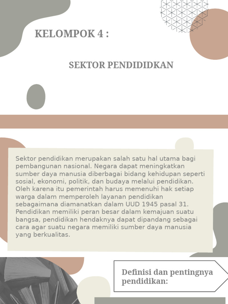 Klmopk 4 Sektor Pendidikan | PDF