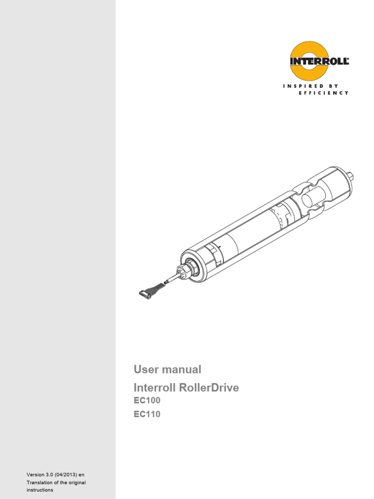 RollerDrive EC100 EC110 V3 EN | PDF
