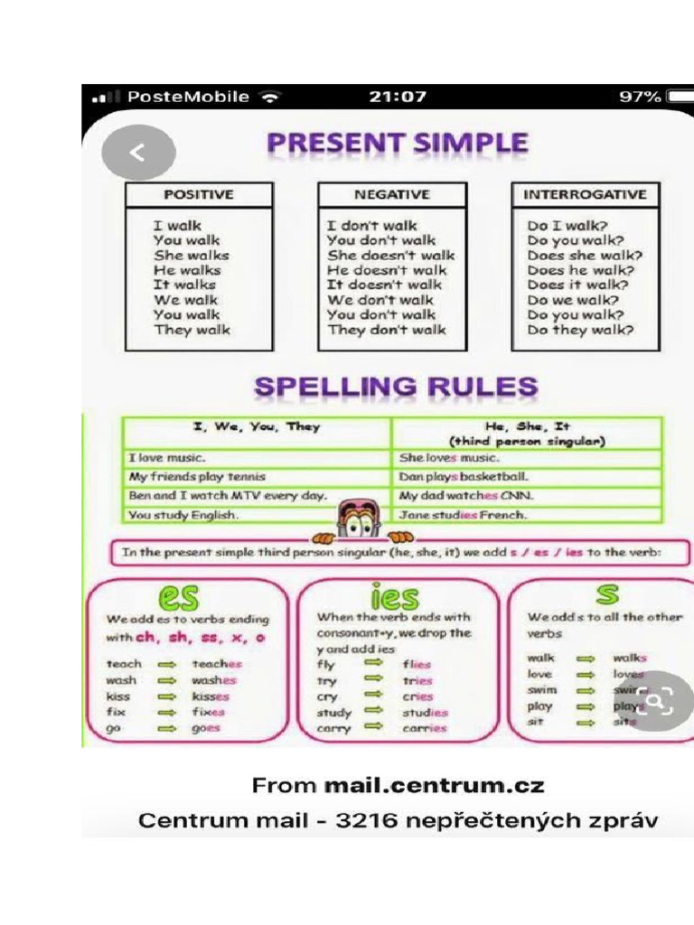 ESP General Present Simple | PDF