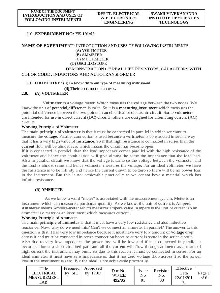 2 Introduction | PDF | Voltage | Series And Parallel Circuits
