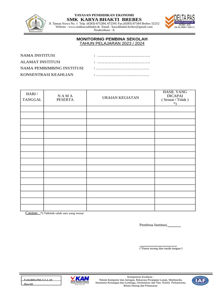 Monitoring PKL | PDF