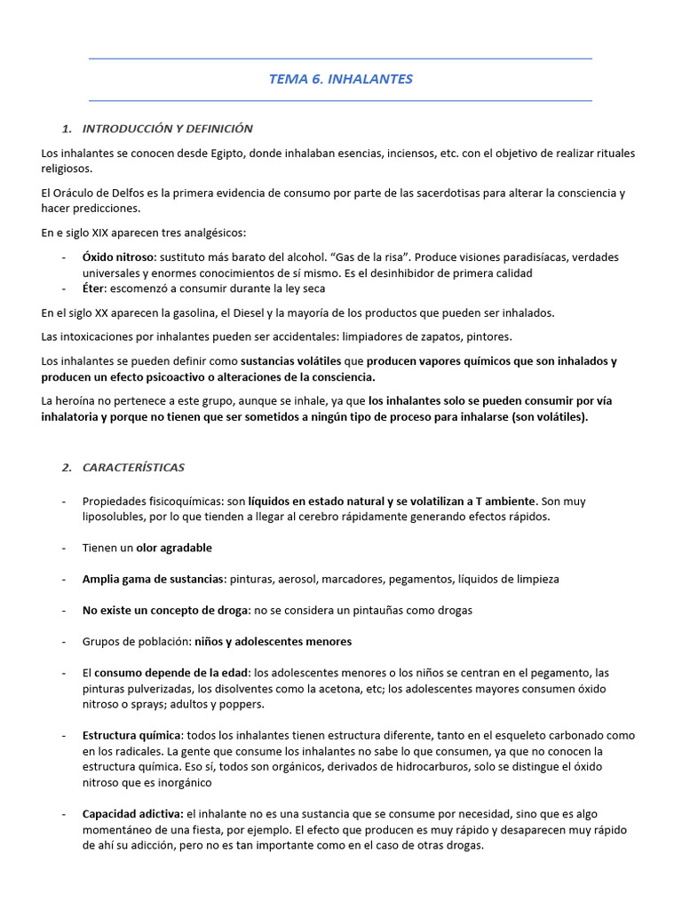 TEMA 6 DROGODEPENDENCIA | PDF