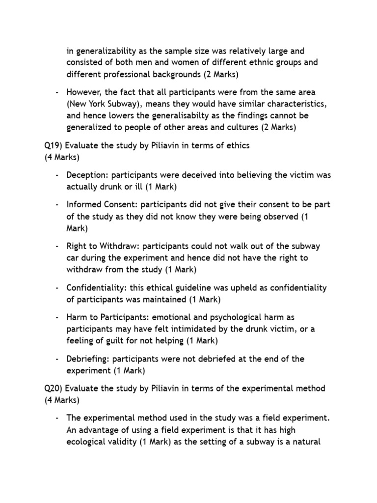 Piliavin Worksheet | PDF