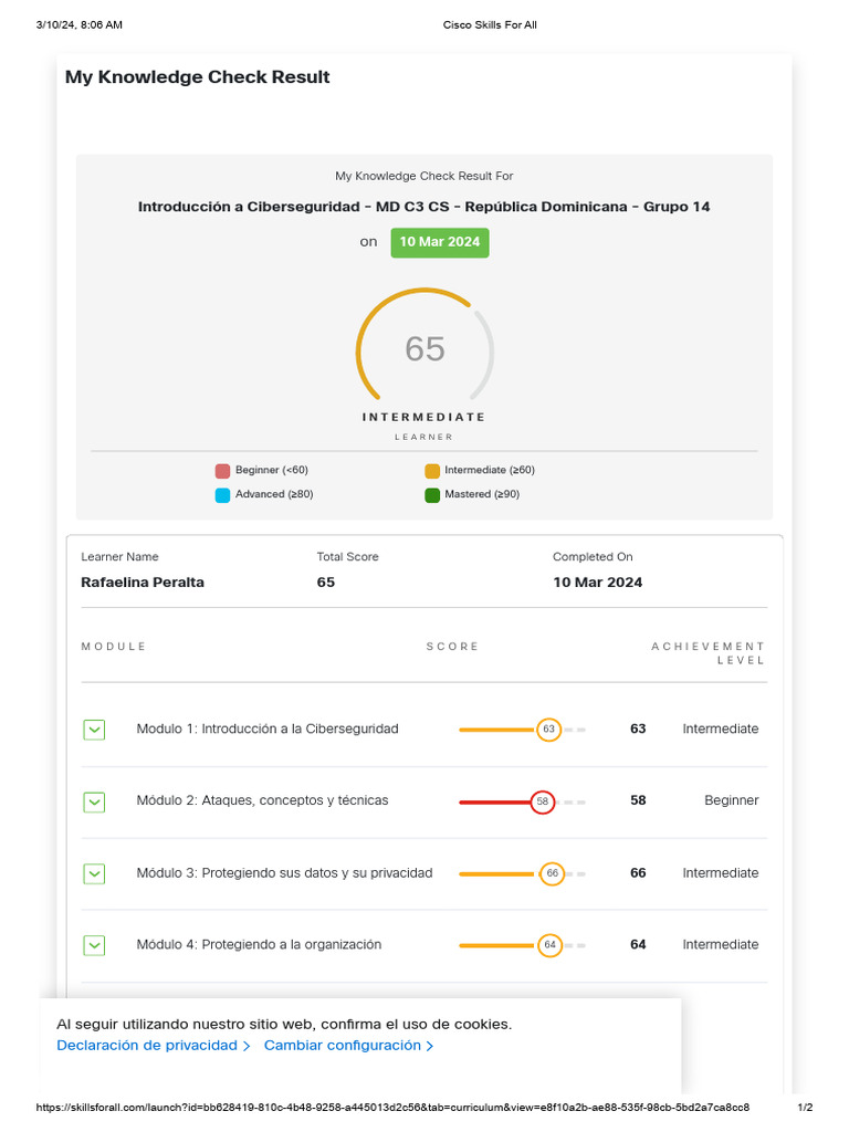 Cisco Skills For All- Knowledge text | PDF