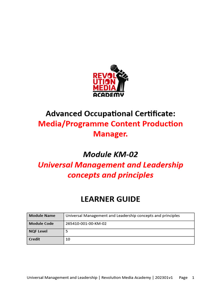 Module 2- Learner Guide | PDF