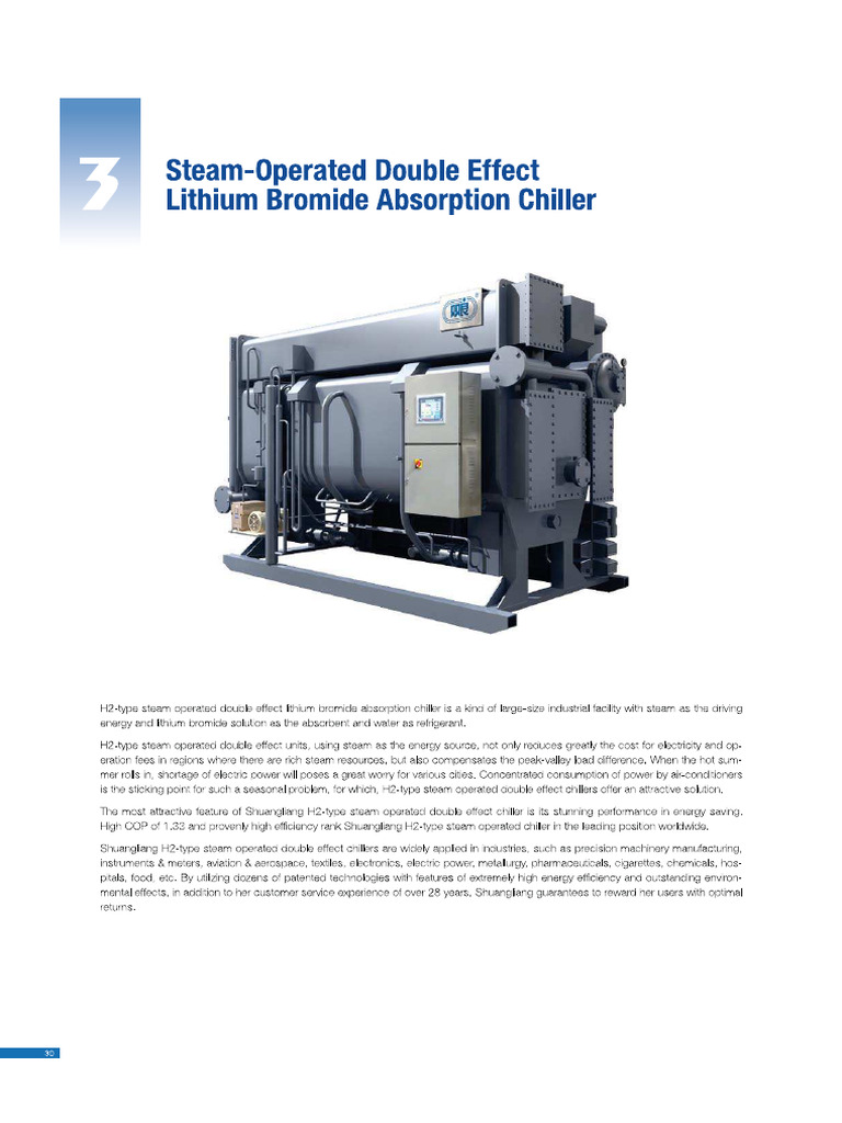 Shuangliang Double Effect Steam Chiller | PDF