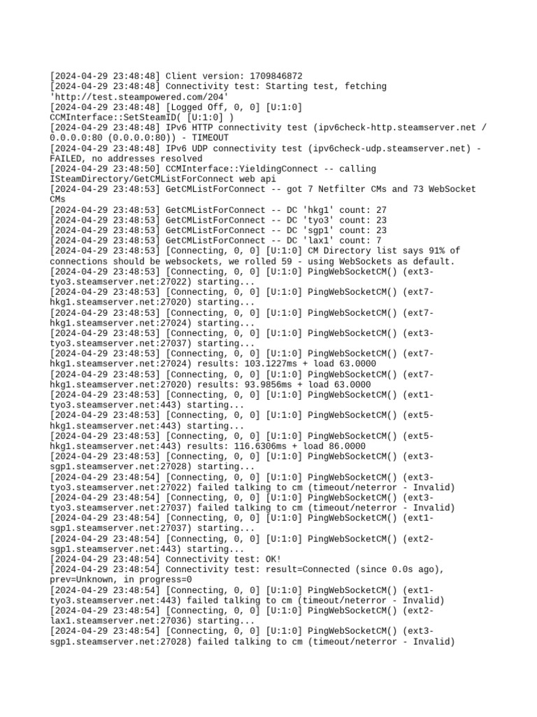 Connection Log | PDF