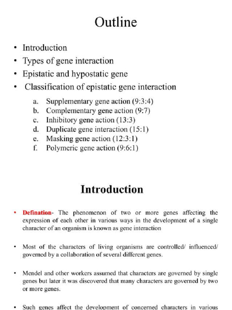 Gene Interaction | PDF