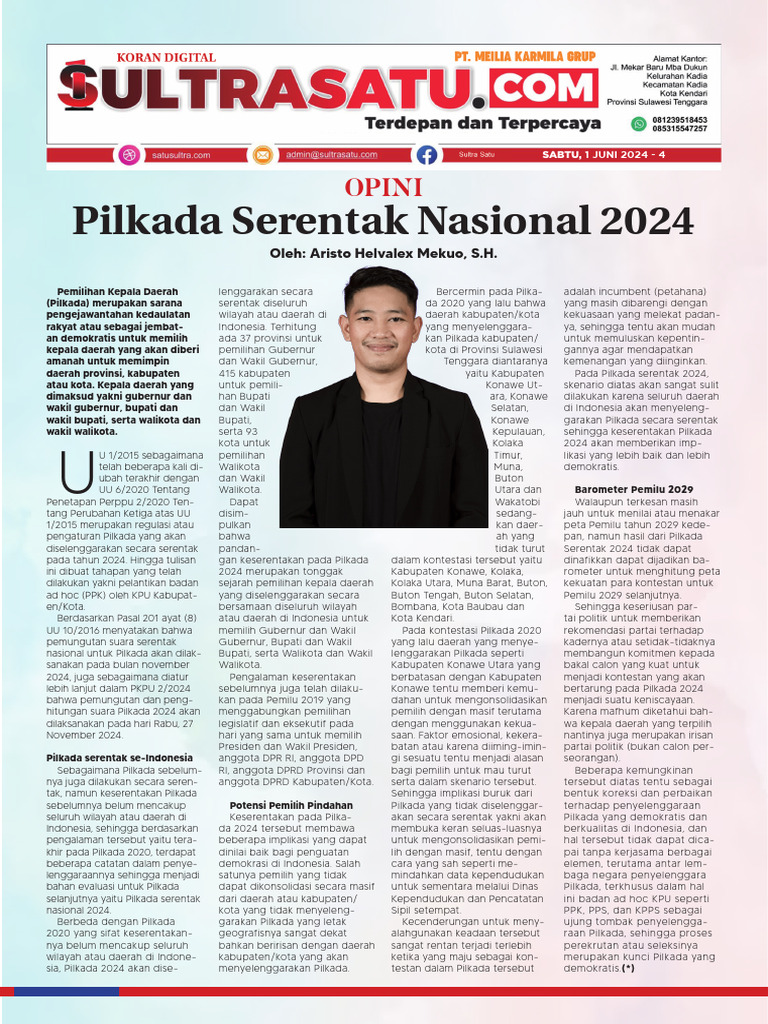 Ekoran Opini Aristo | PDF