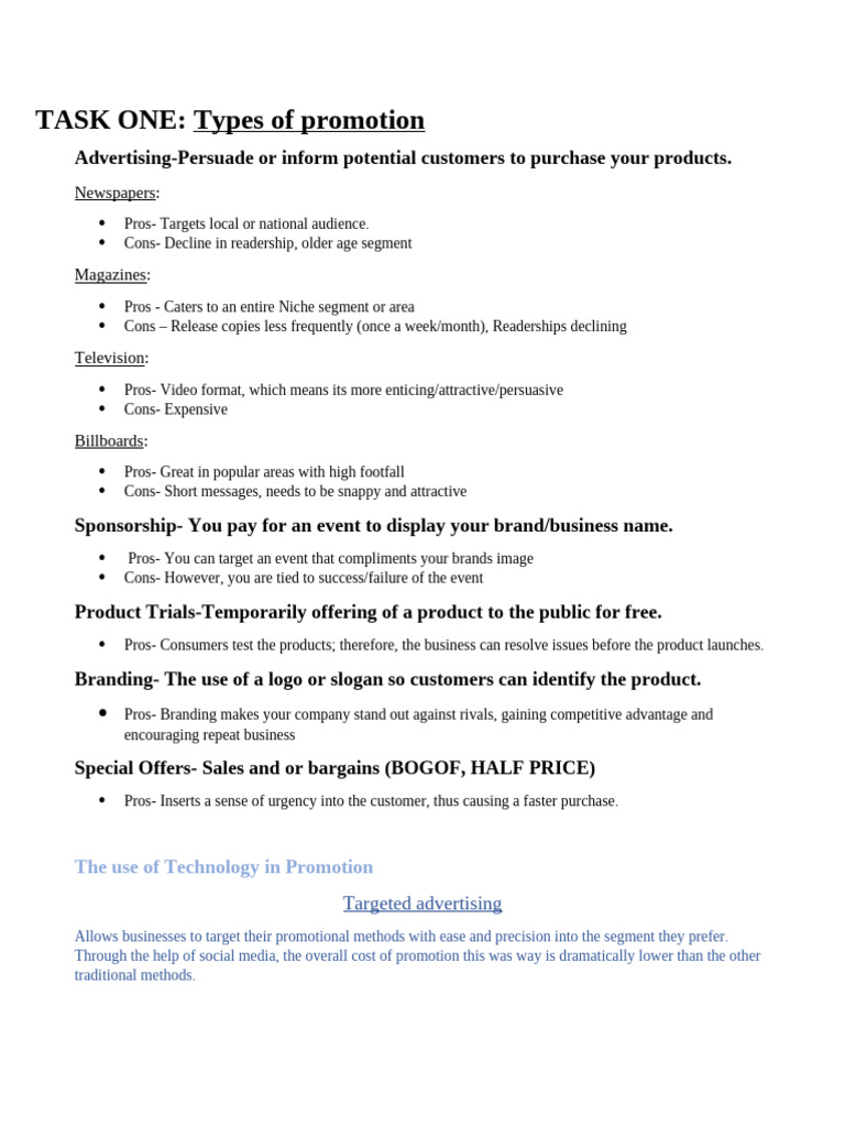 BUSINESS STUDIES Promotional | PDF