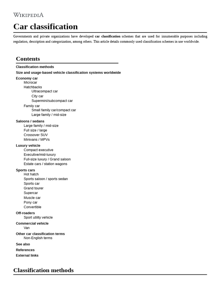 Car_classification - W'pedia | PDF